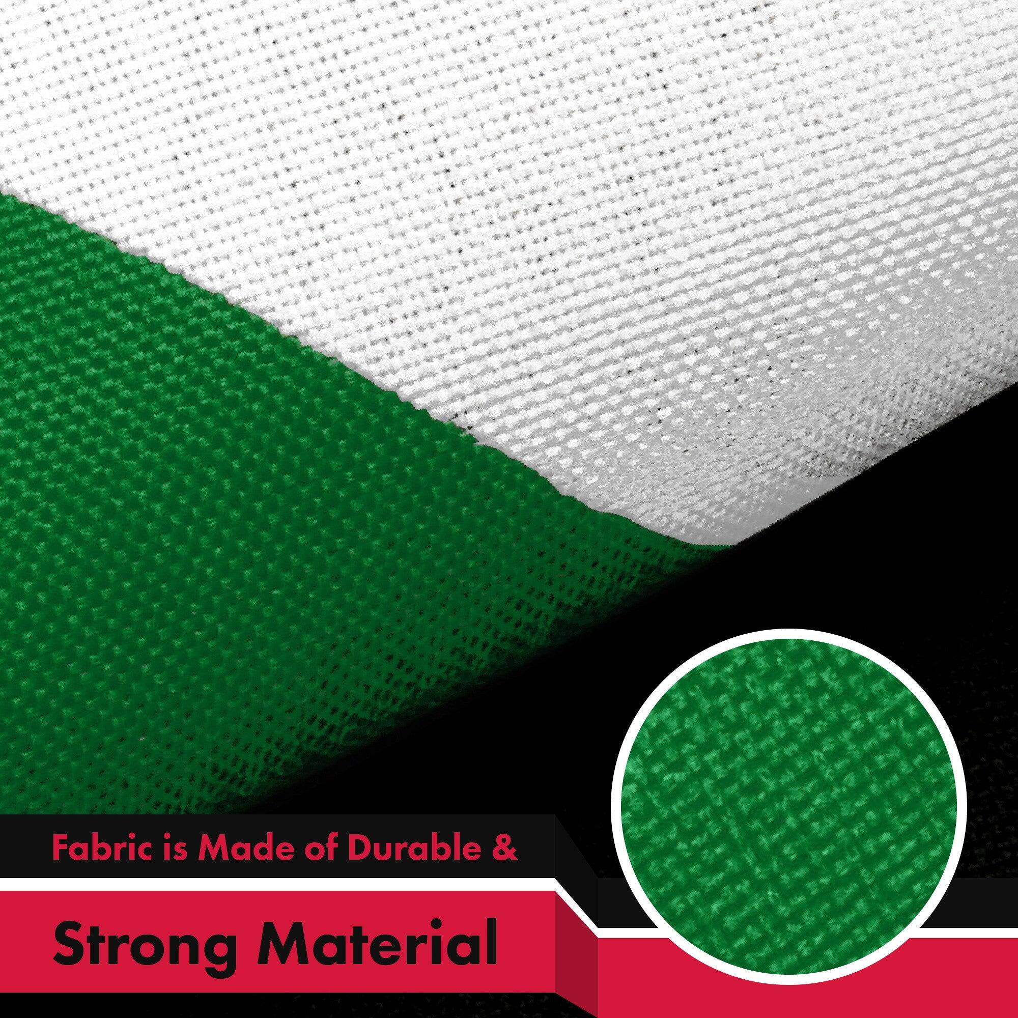 G128 Sudan Flag 3 x 5 ft, 2 Pack Printed 150D Polyester Assorted Colors ...