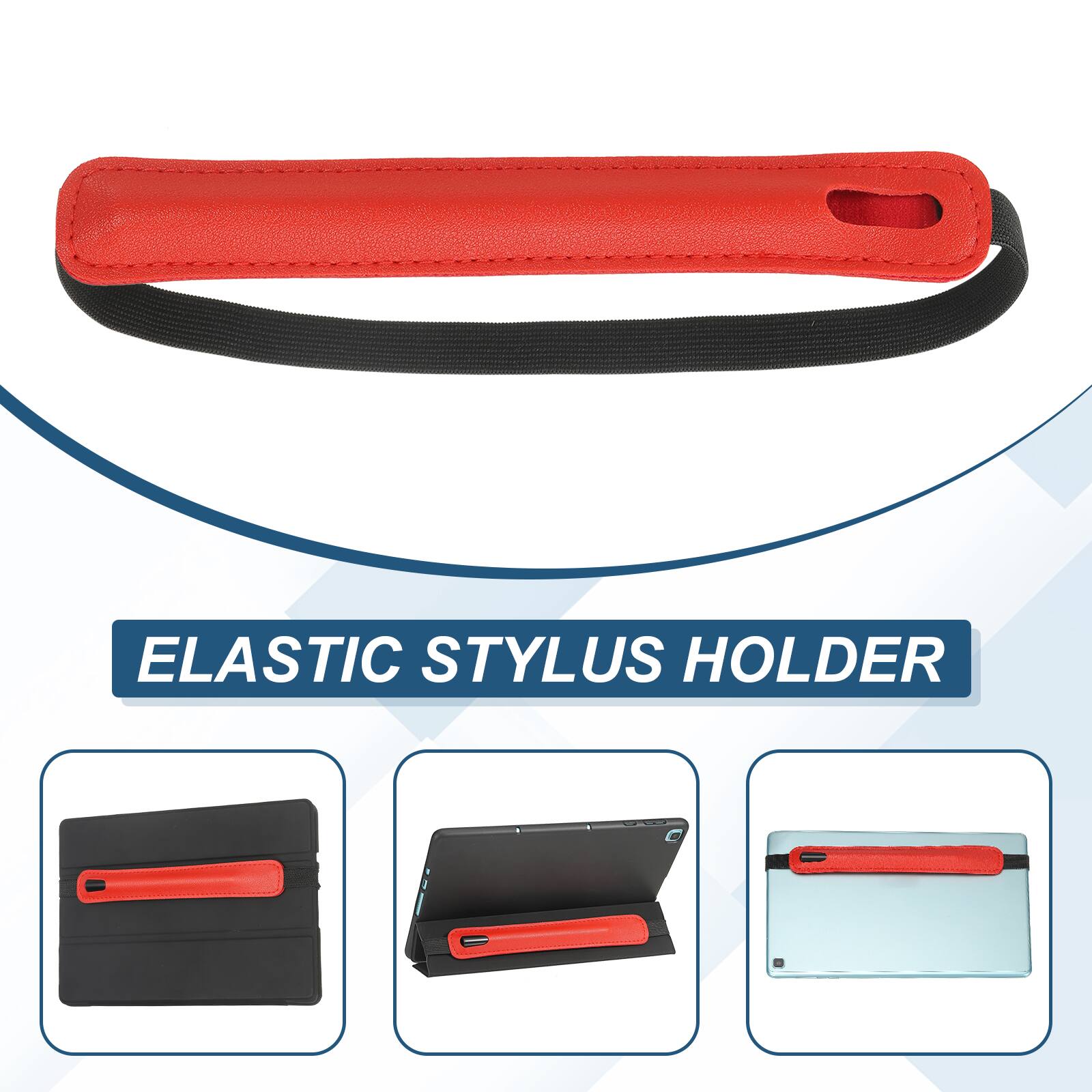 Unique Bargains Universal Stylus Holder for Tablet Retractable Elastic ...