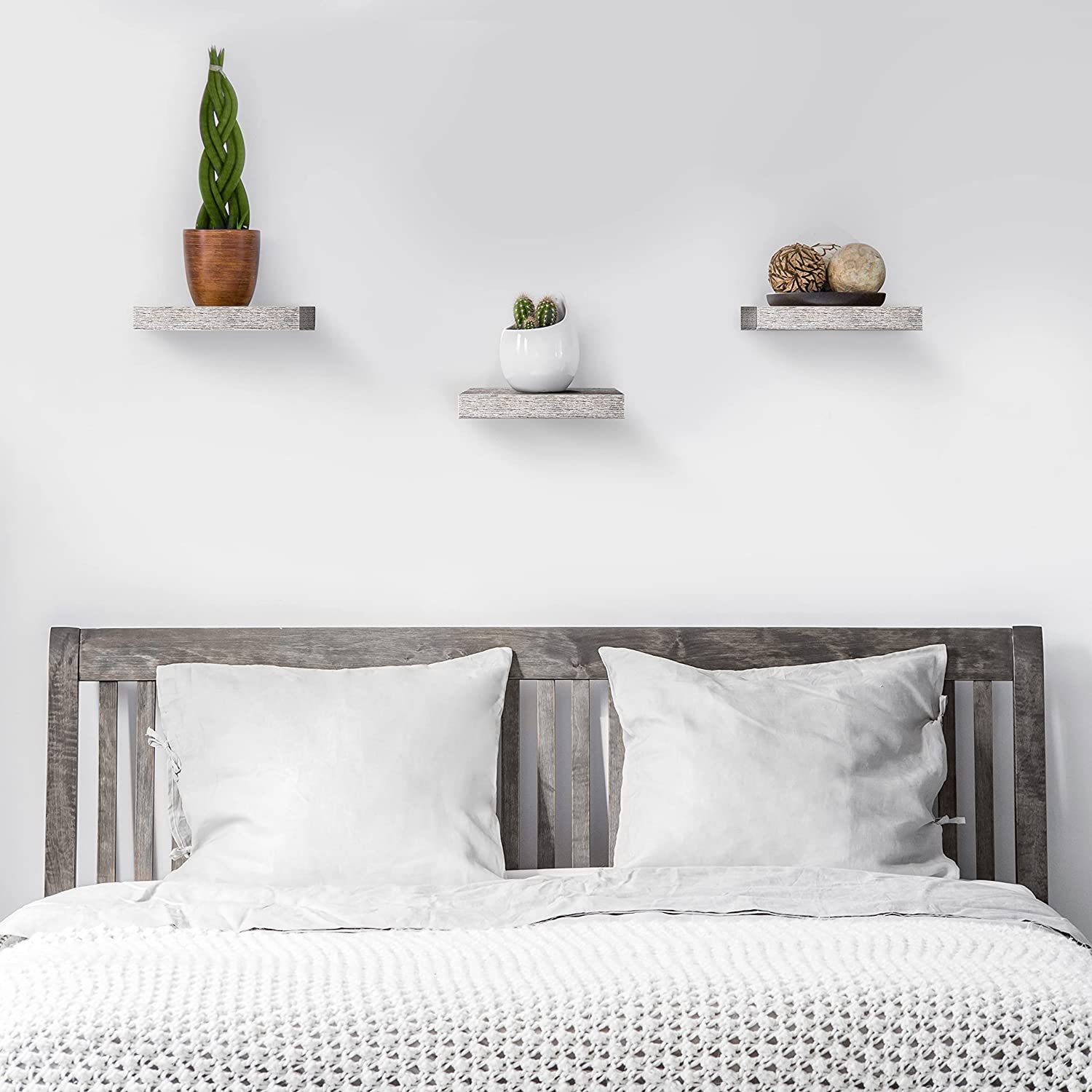 Sorbus Floating Shelves Square Mounted Display Ledge for Room Decor in ...