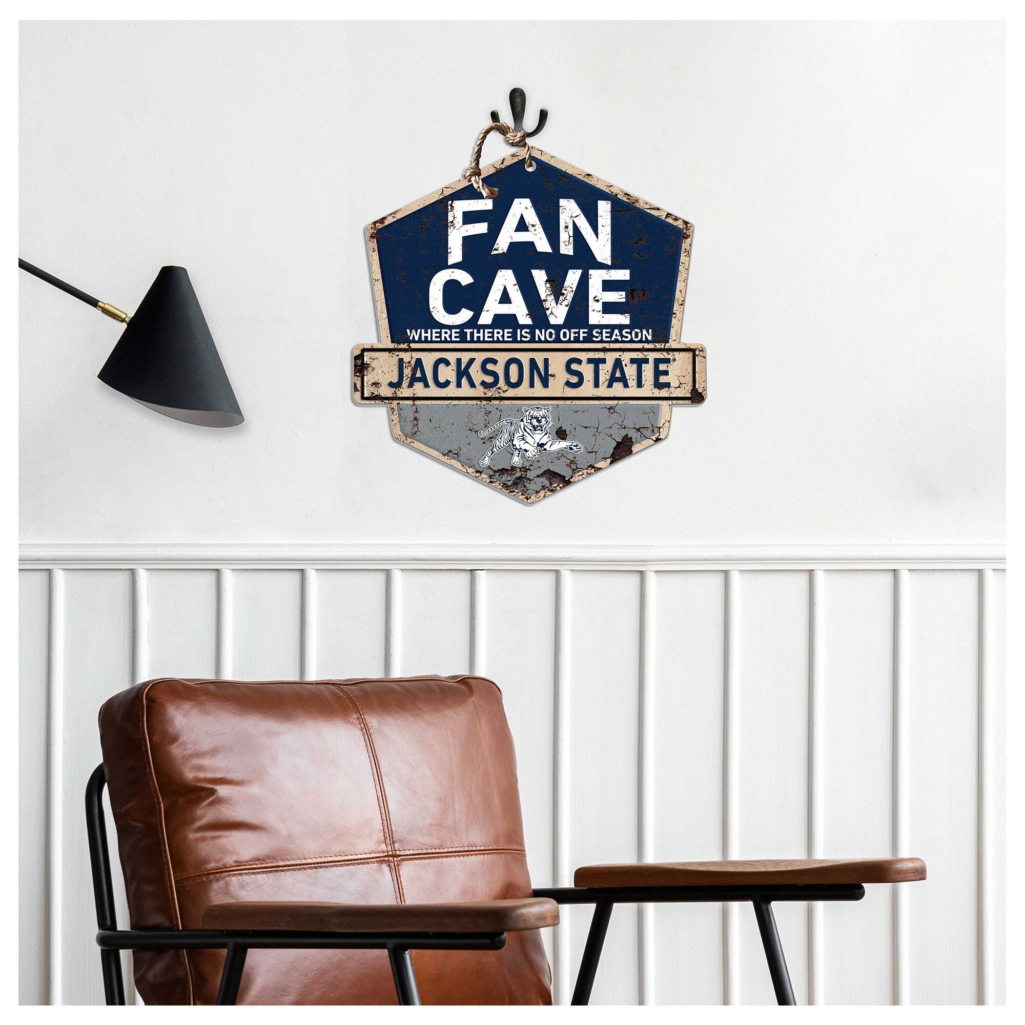 Jardine Jackson State Tigers Fan Cave Badge Sign Navy 4941442 - Best Buy