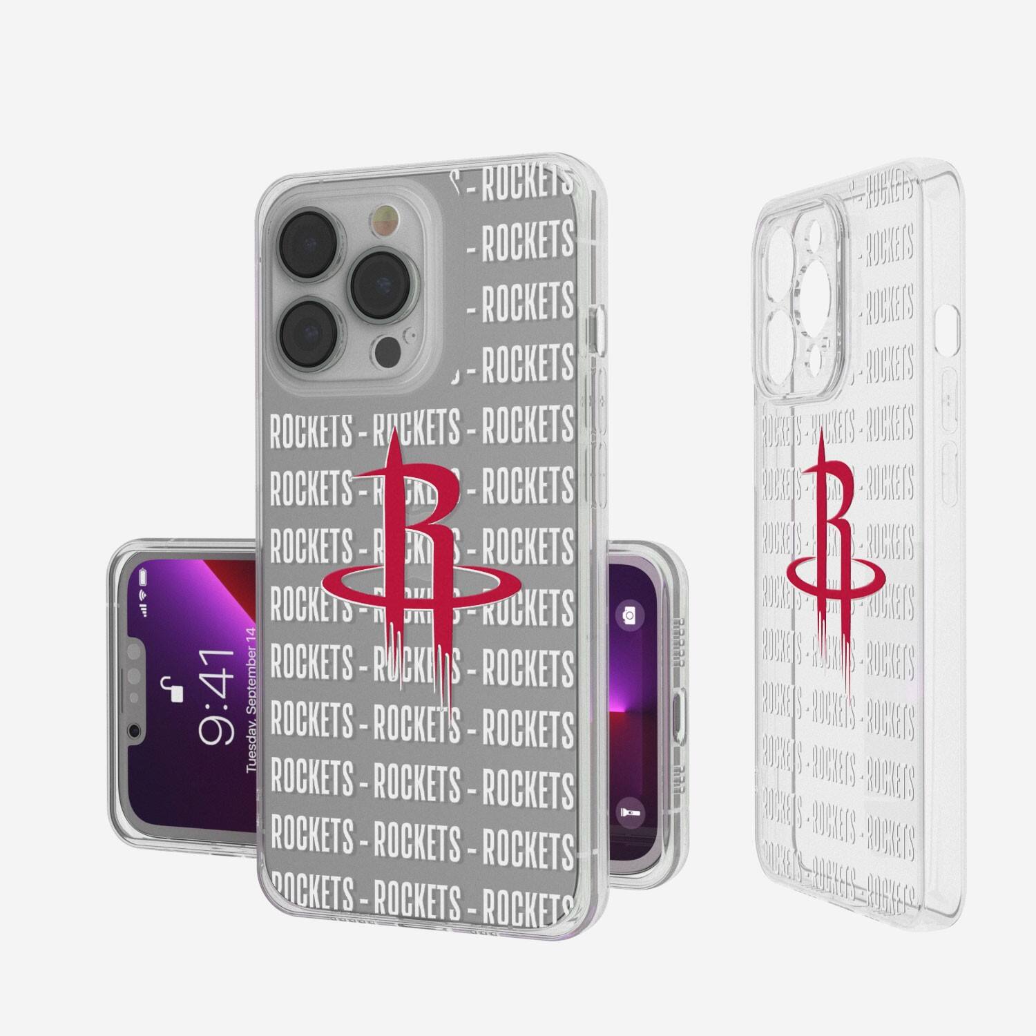 Keyscaper NBA Houston Rockets iPhone Clear Text Backdrop Design Case 14 ...