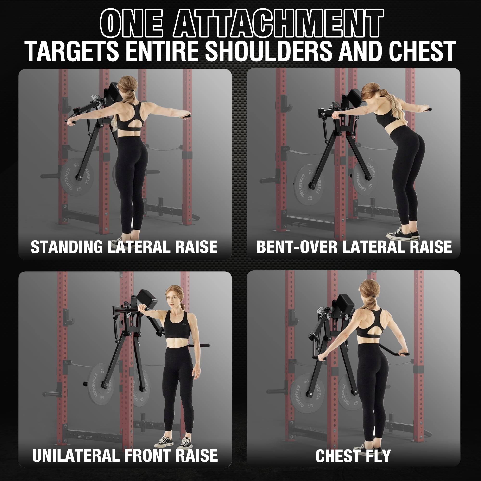 Mikolo Power Rack Lateral Raise Attachment,Lateral Raise Machine ...