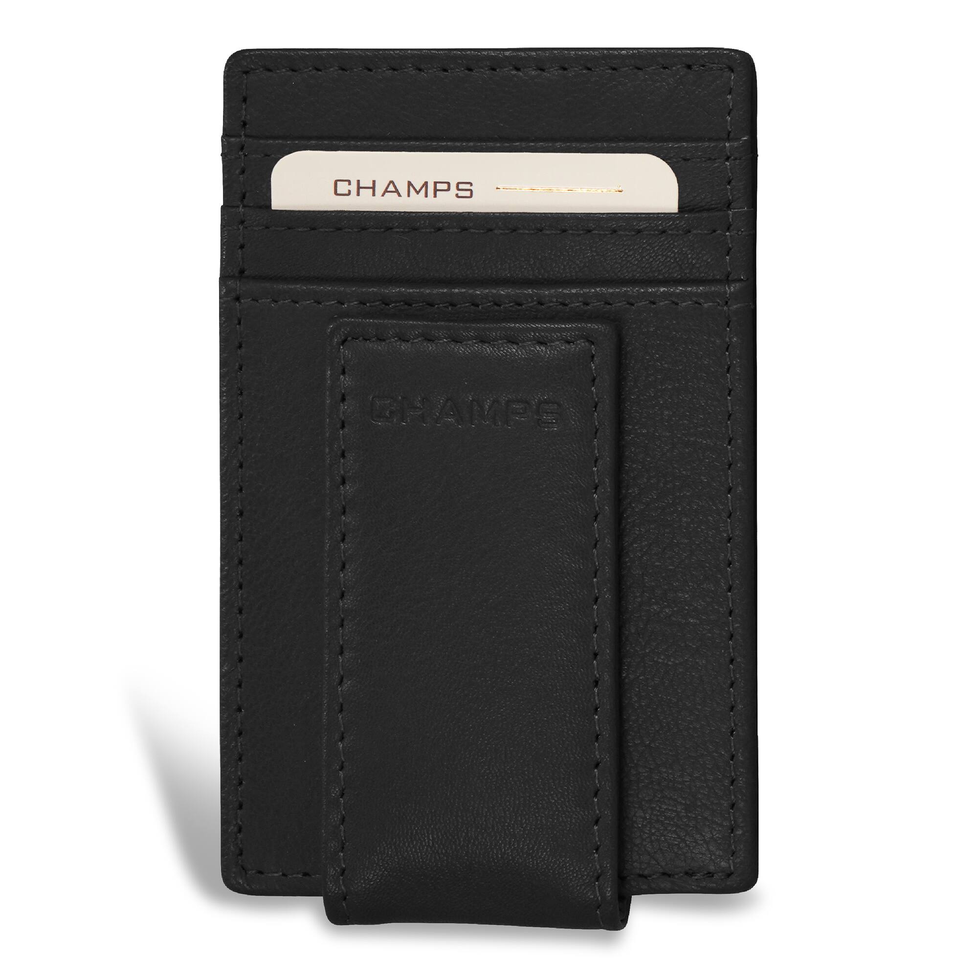 Champs Onyx Collection Leather Mag Card Case Black OB-515-BLACK (MAG ...