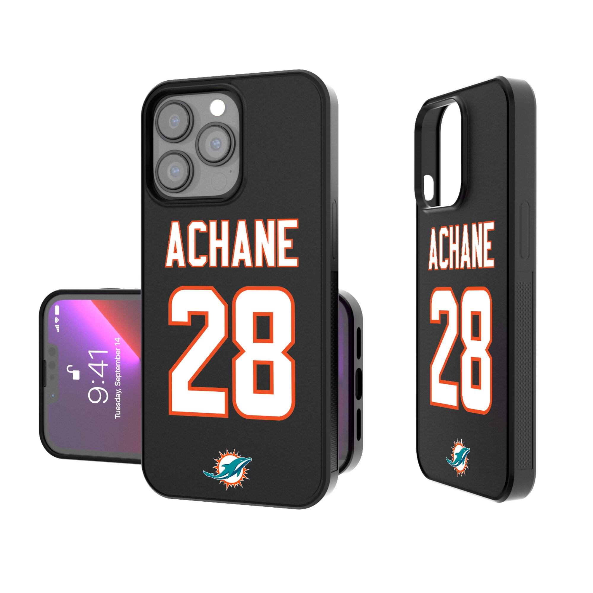 Keyscaper NFL De Von Achane Miami Dolphins iPhone Bump Case 14 Black ...