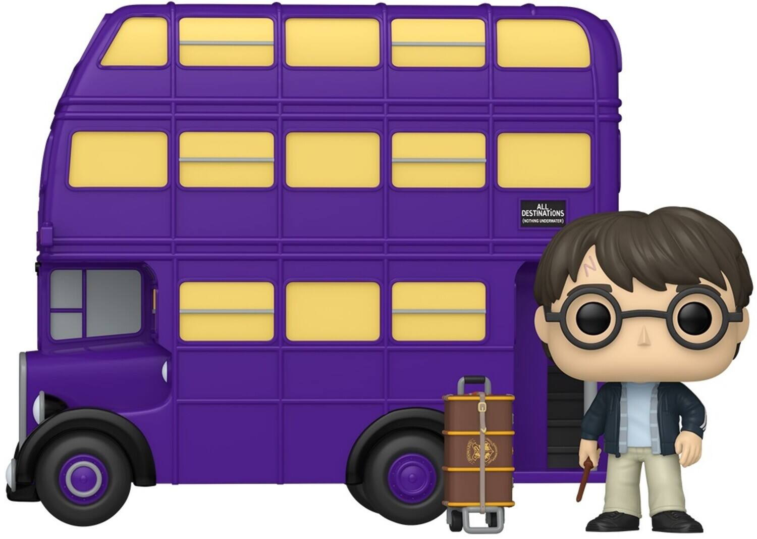 Funko POP! Ride Super Deluxe: Harry Potter Harry Potter With Knight Bus ...
