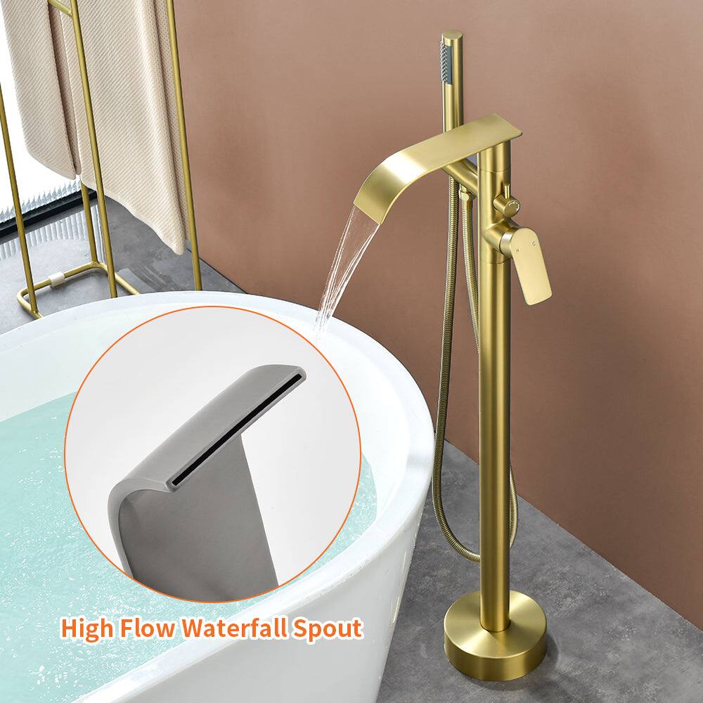 Boyel Living Bathtub Faucet Dual Function 360 Degrees Rotatable 1.5m ...