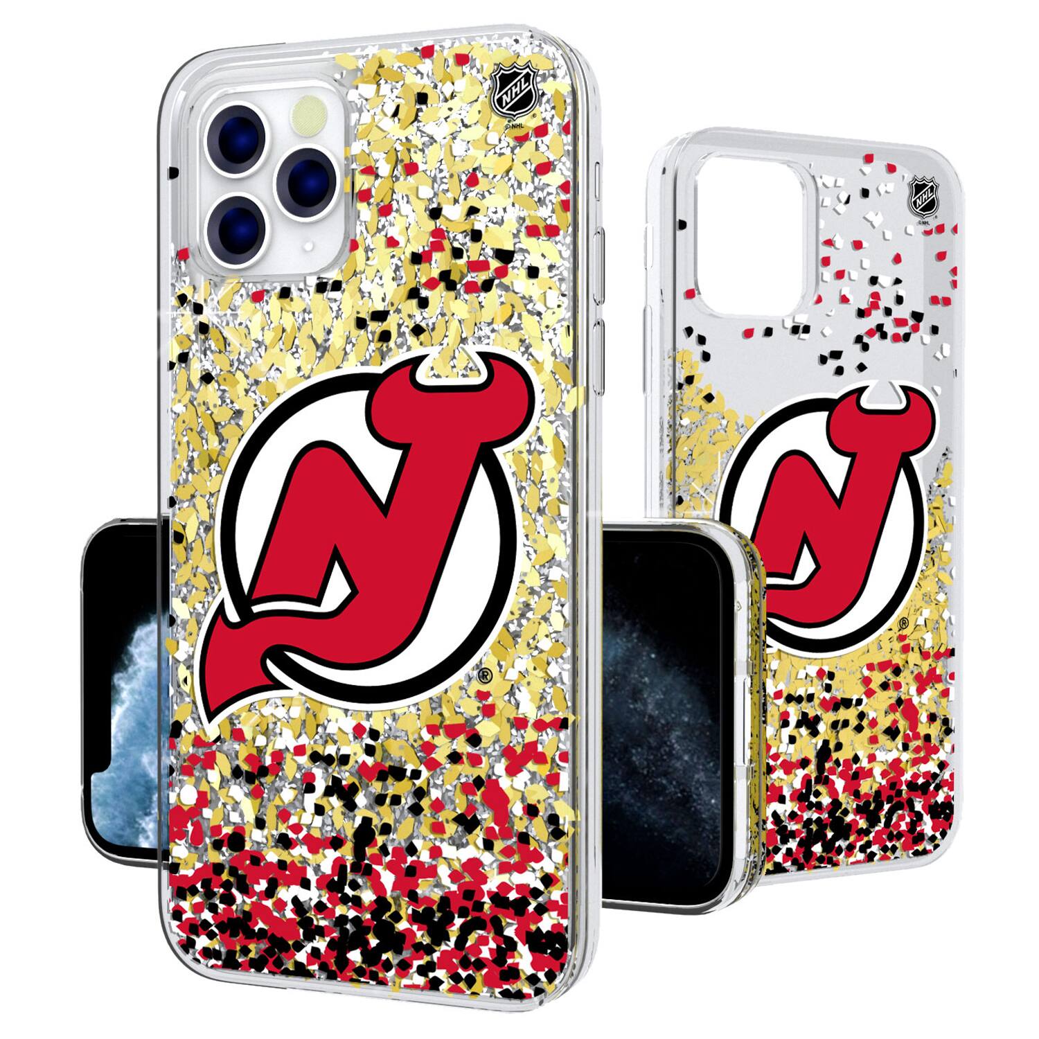 Keyscaper NHL New Jersey Devils iPhone Confetti Glitter Case 14 ...