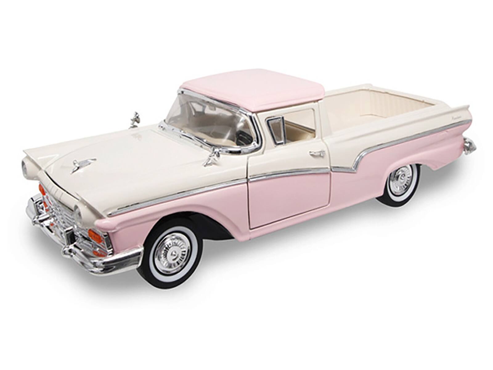 1957 Ford Ranchero Pickup Truck Pink 1/18 Diecast Model by Road ...