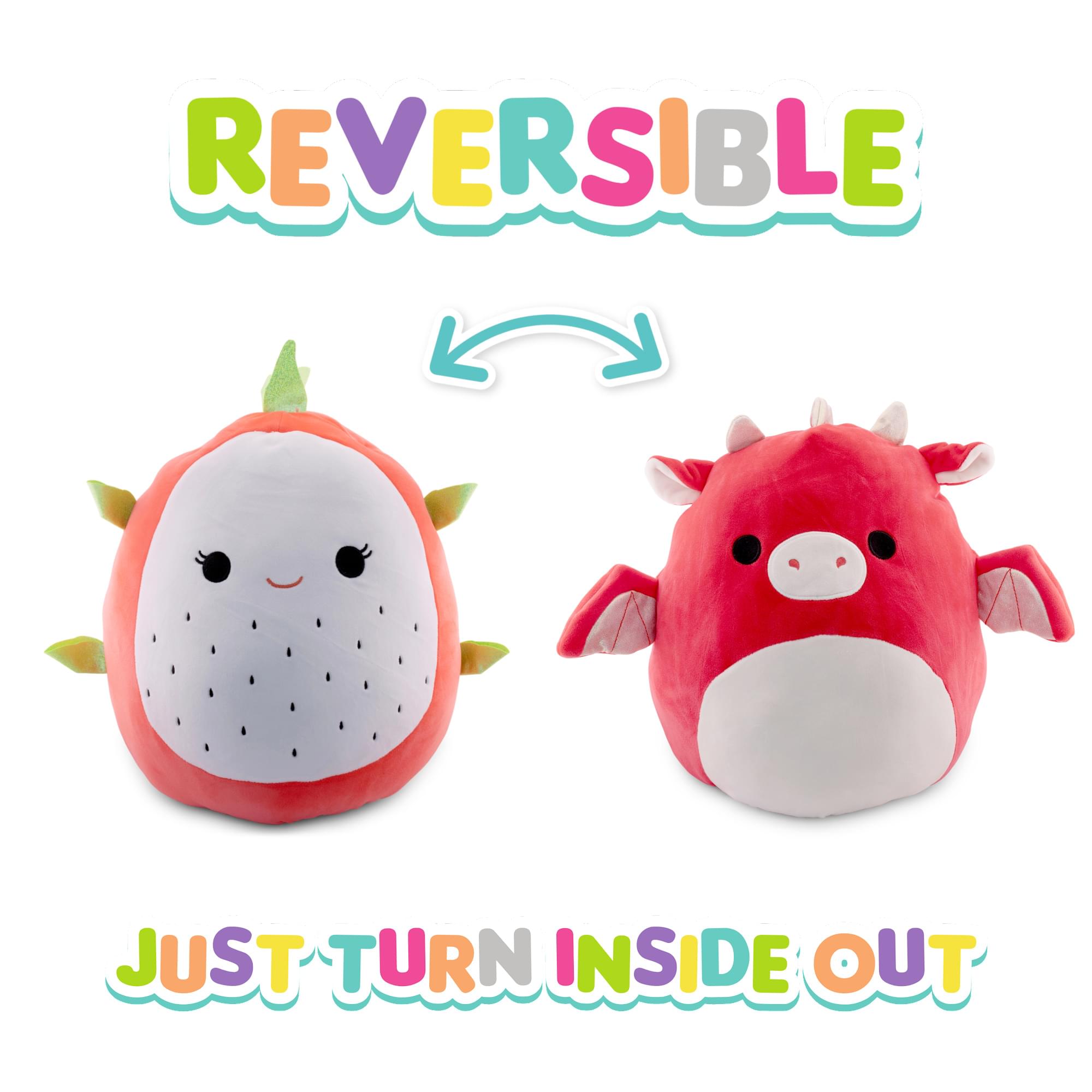 Kellytoy Squishmallows Flip A Mallow 12 Inch Plush | Delita Dragonfruit ...