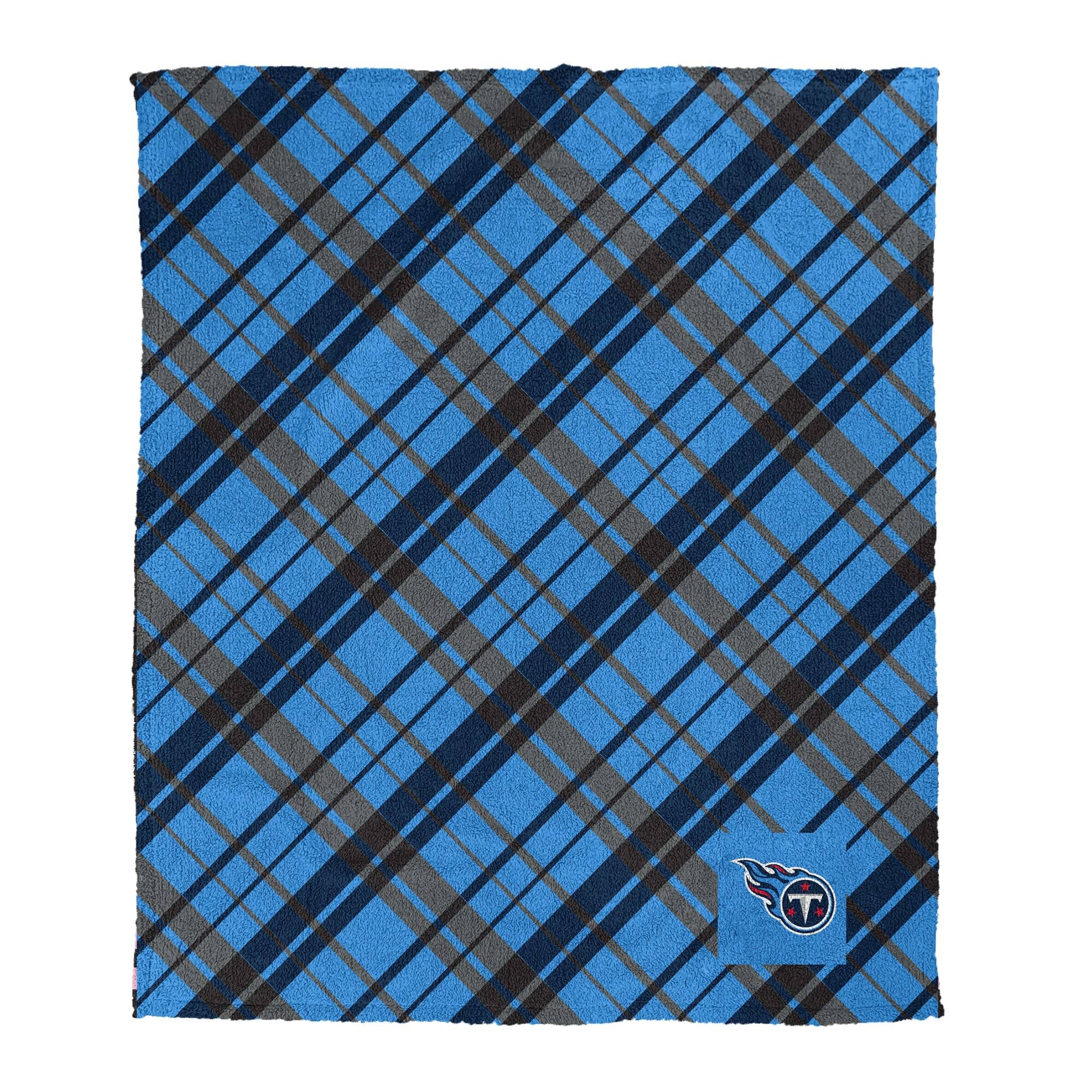 Pegasus Tennessee Titans 50" x 60" Dash Logo Patch Ultra Cozy Sherpa ...