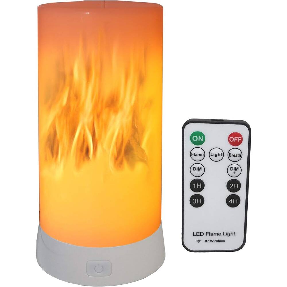 MOSZAR LLC LED Flame Effect Lantern, USB Rechargeable, 4 Modes ...