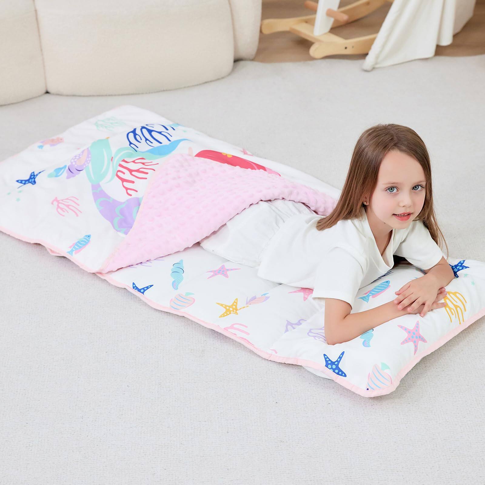 Skar Audio Nap Mat With Pillow And Blanket Rolled Napping Mats Slumber ...