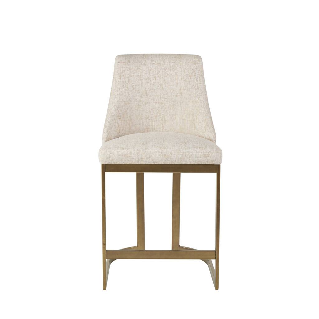 Gracie Mills Dillon Modern Upholstered Counter Stool Cream 8321-401PM ...