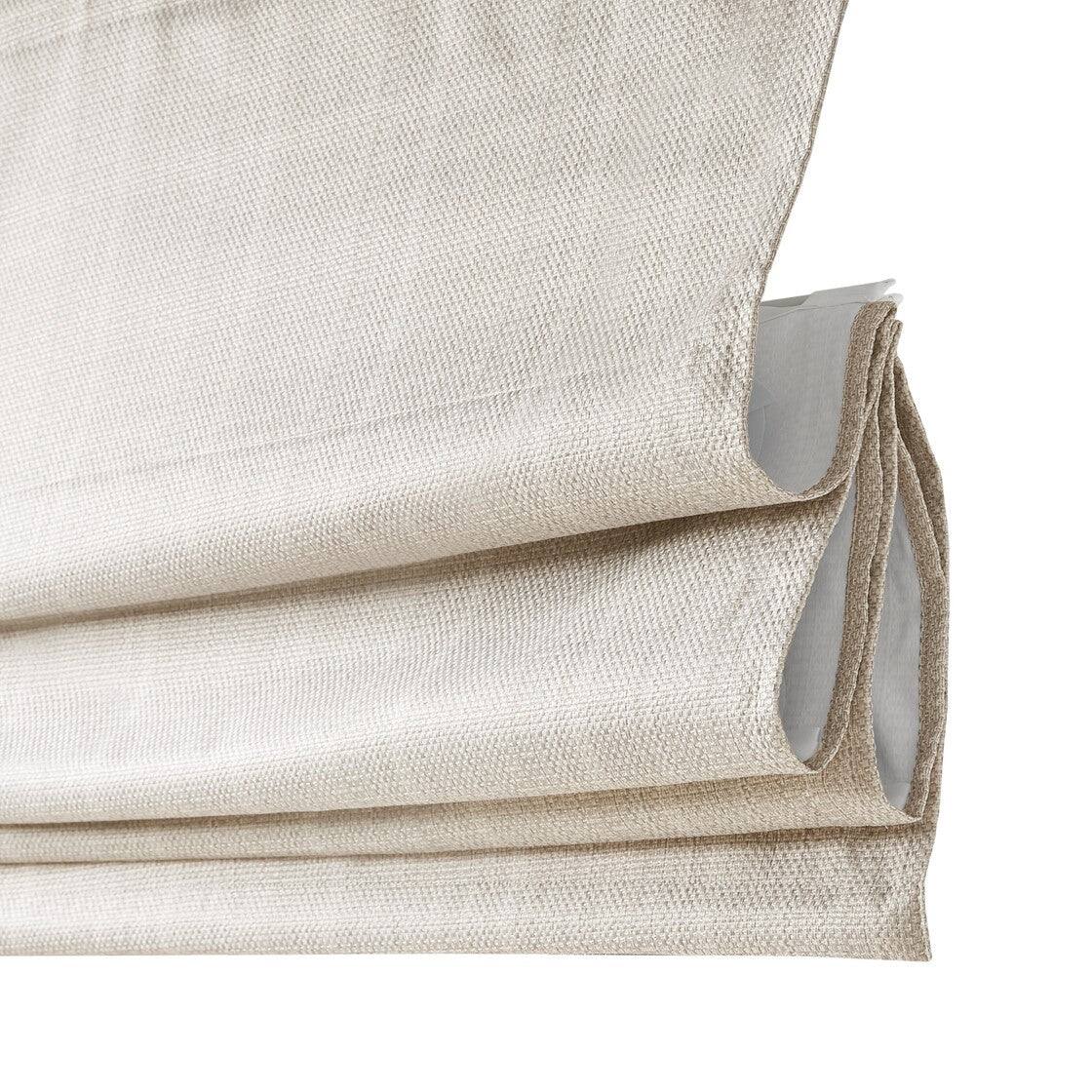 BreeBe Basketweave Room Darkening Cordless Roman Shade Ivory B03598222 ...