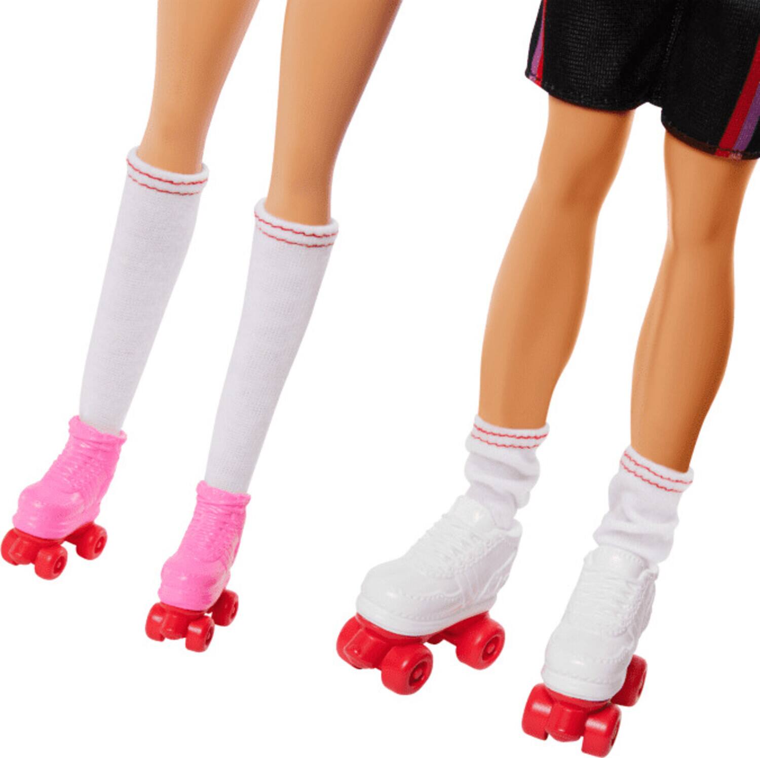 Mattel Barbie Ken & Barbie Fashionista Dolls Roller Skating Theme 2 ...