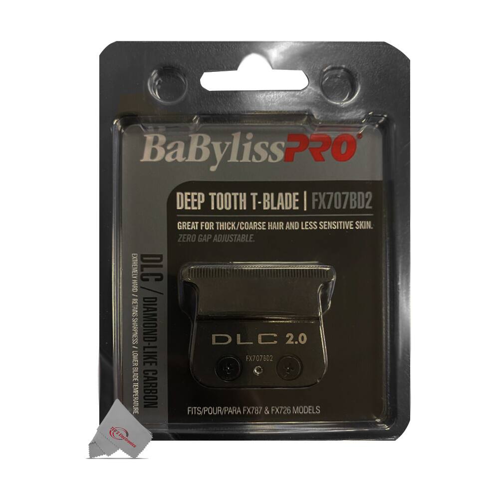 5x Babyliss Pro DLC 2.0MM Deep Tooth T Blade FX707BD2 Black FX707BD2-5X-K - Best Buy