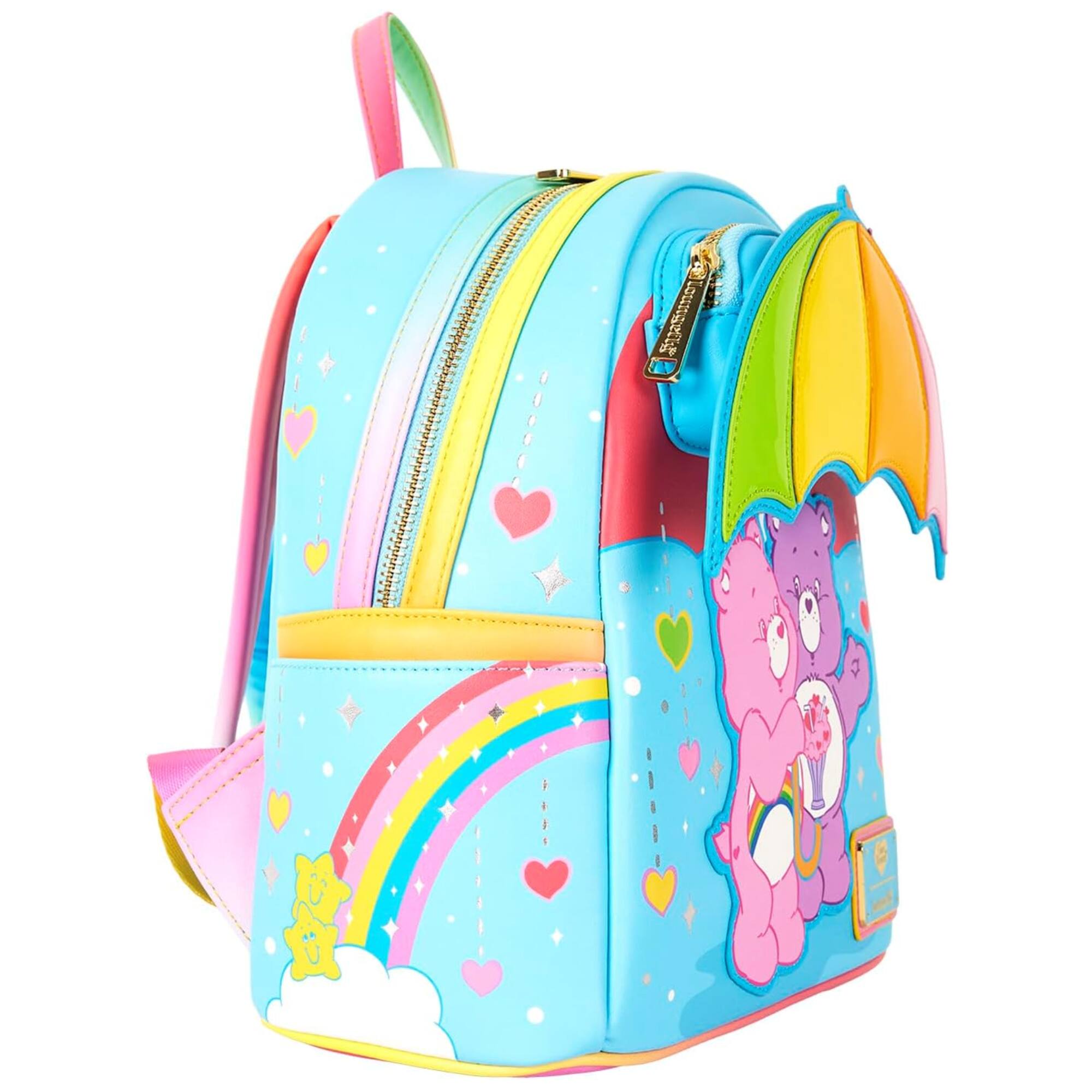 LoungeFly Care Bears Rainbow Mini Backpack Multicolored CBBK0032 - Best Buy