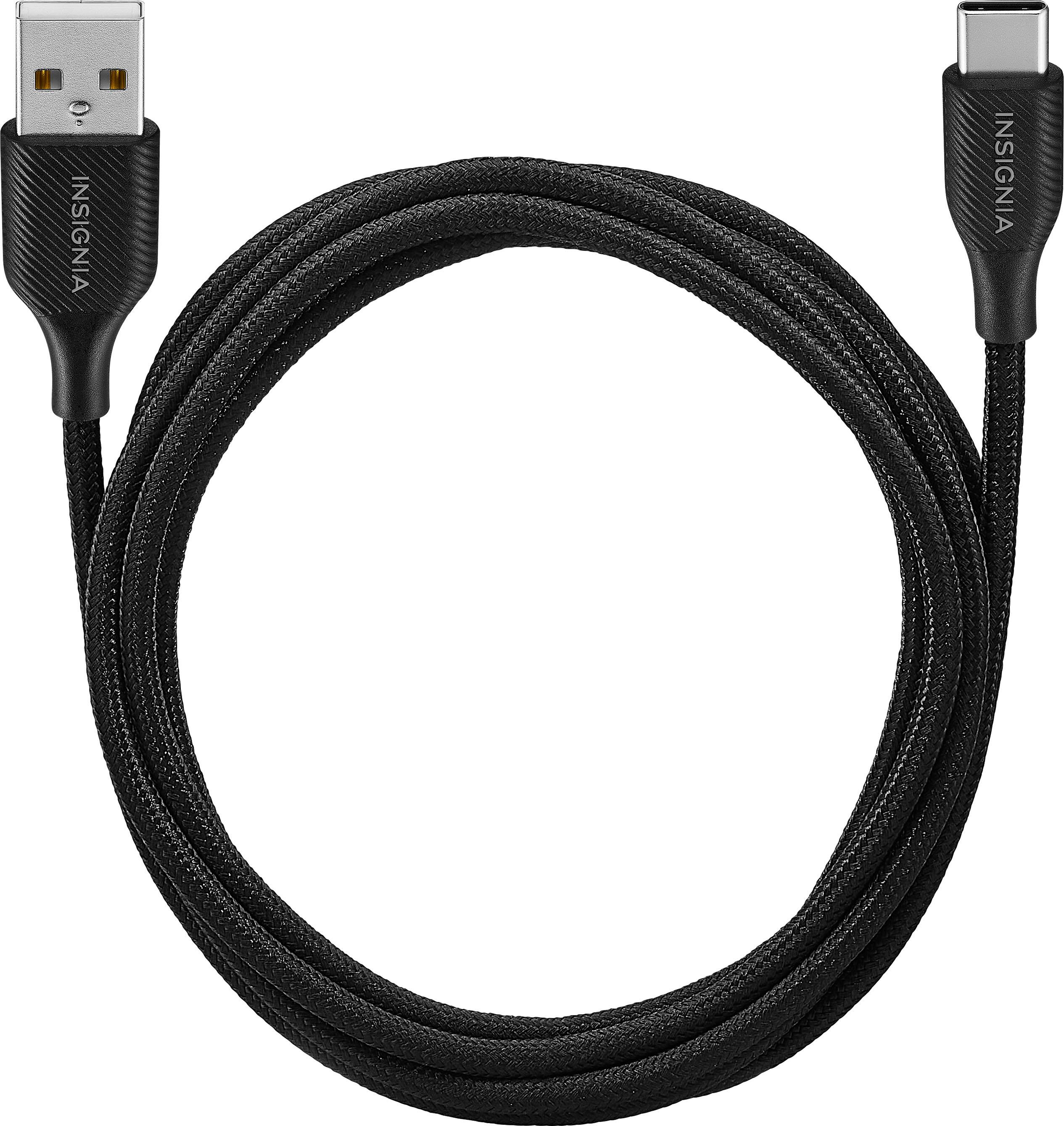 Customer Reviews: Insignia™ 4' / 6' / 10' USB to USB-C Braided Charge ...