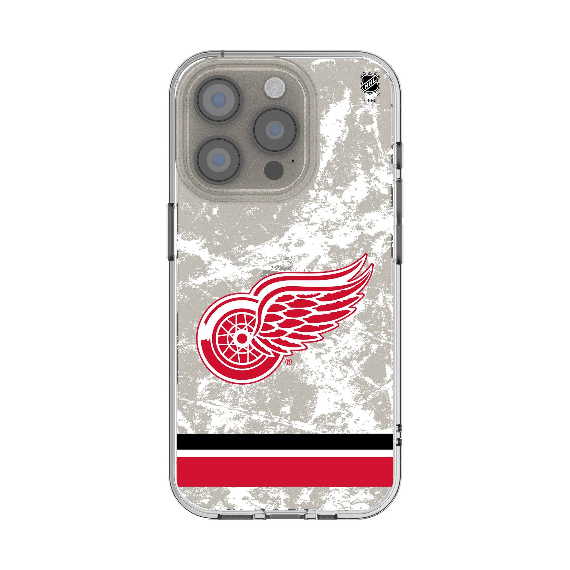 Keyscaper NHL Detroit Red Wings iPhone Stripe Clear Ice Case 14 Plus ...