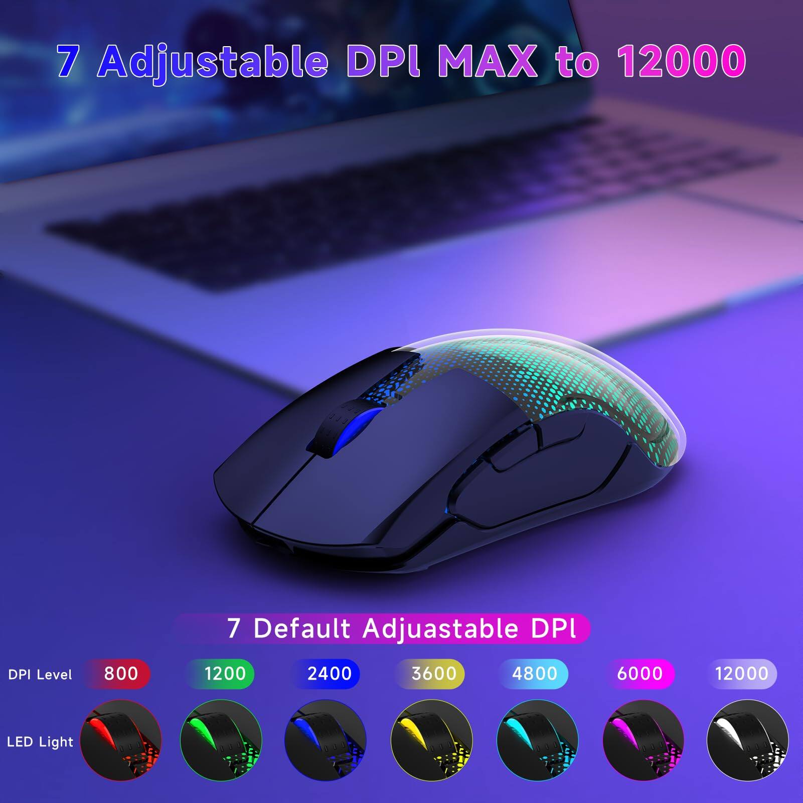 PO3TICJUNKI3 Master02 Gaming Mouse Tri mode 4g c Python Skin Texture ...