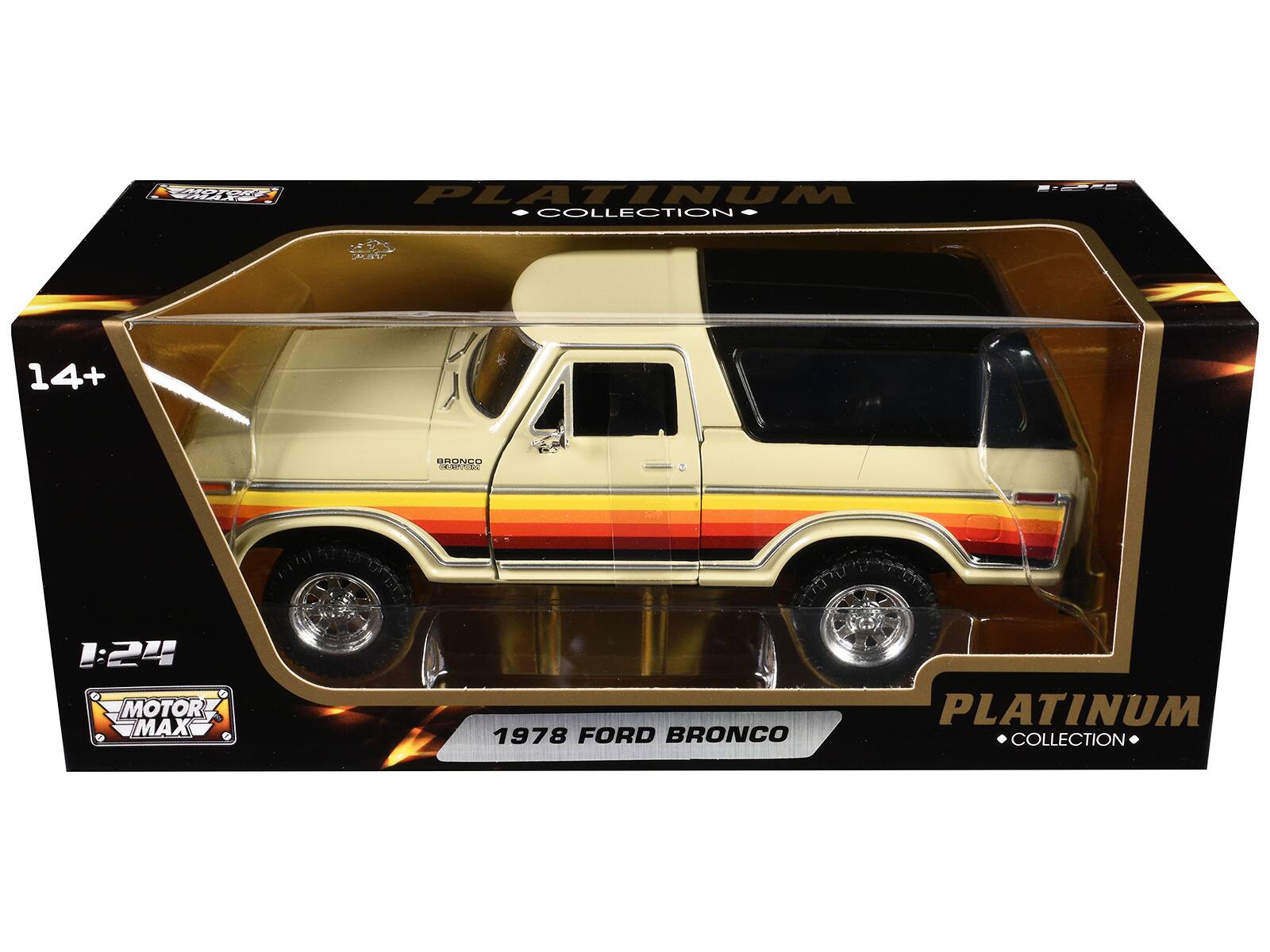 1978 Ford Bronco Custom with Stripes and Black Top "Platinum Collection ...
