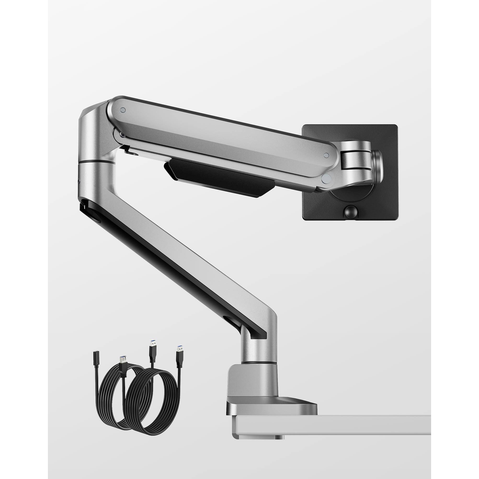 Hirose Alice Aluminum Monitor Arm With Usb A/c For 17 To 40 Inch Curved ...
