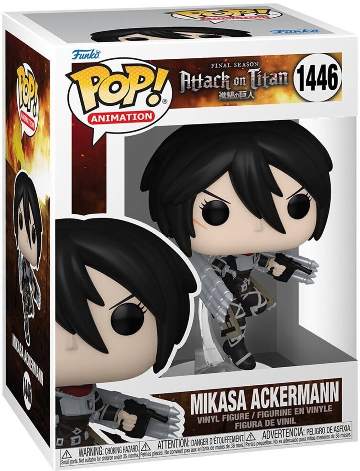 Funko POP! ANIME: Attack on Titan Mikasa Ackermann COLLECTIBLES ...