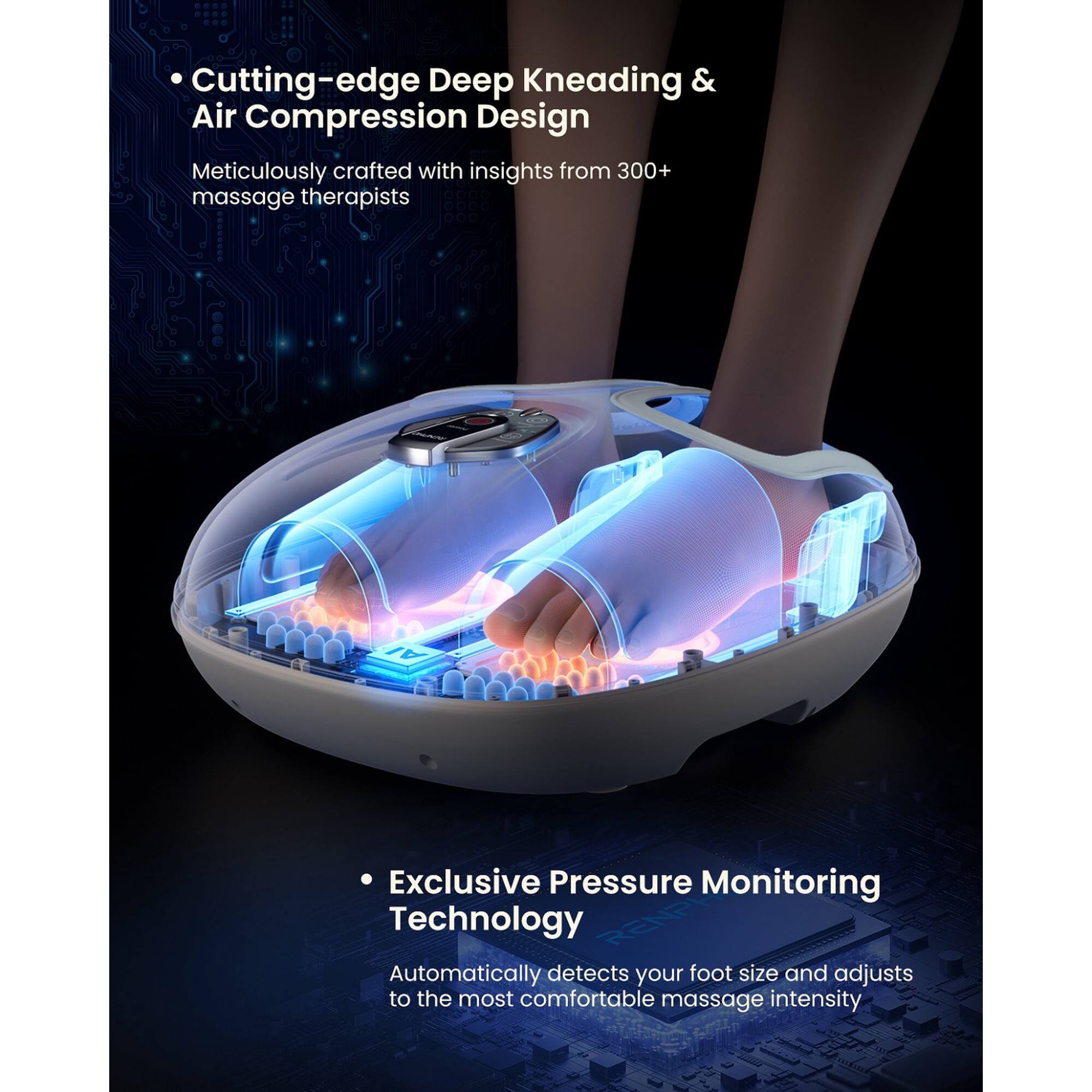 Renpho Shiatsu Foot Massager Machine with Heat and Circulation 2026 ...
