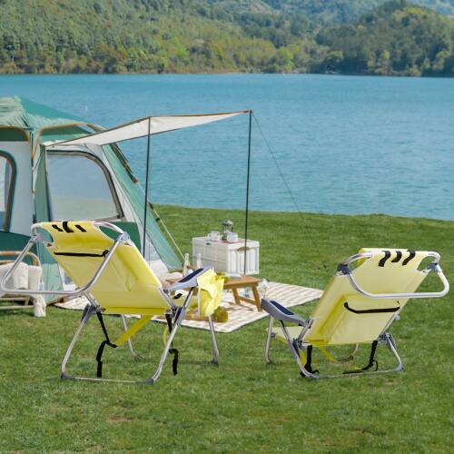 Winado 1PC Backpack Beach Camping Chair Folding Heavy Duty, Aluminum ...