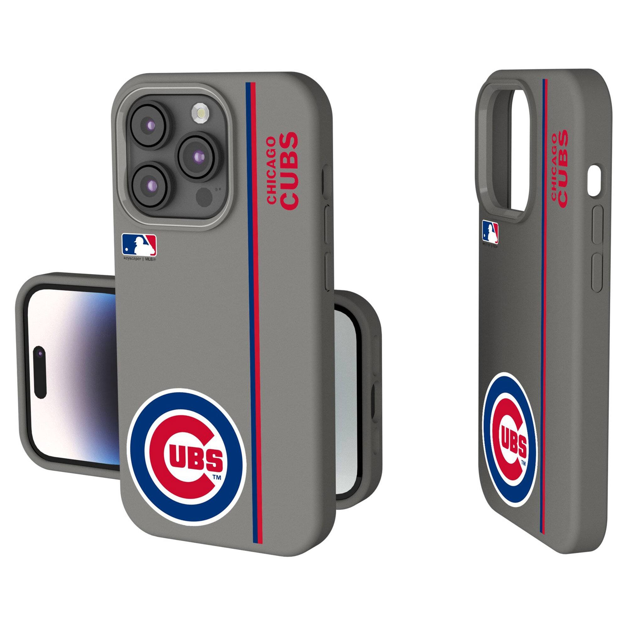 Keyscaper MLB Chicago Cubs iPhone Soft Touch Case 15 Plus Gray ...