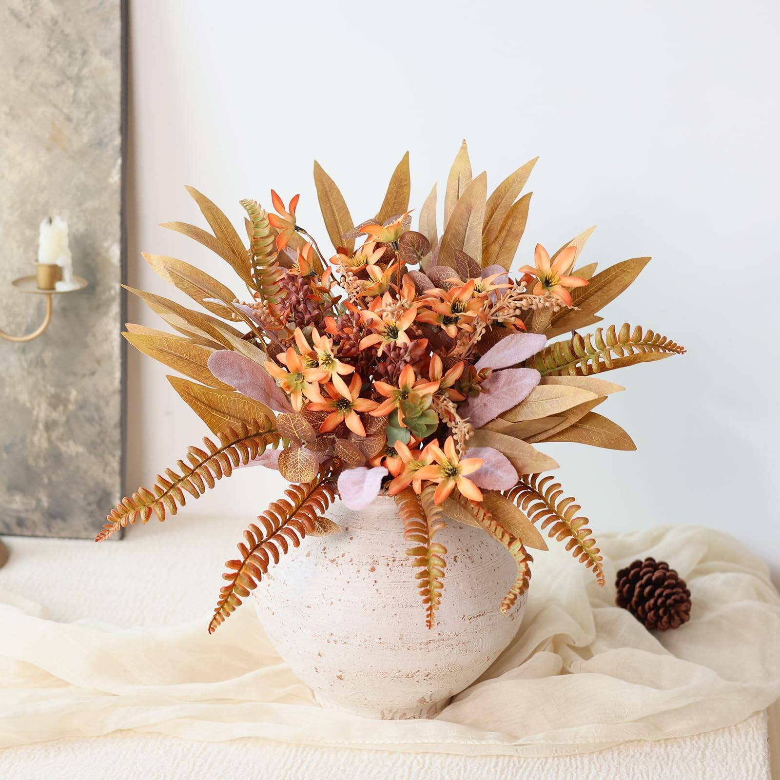 Stylel Star Artificial Greenery Stems Box Set For Fall Decor pack Of ...