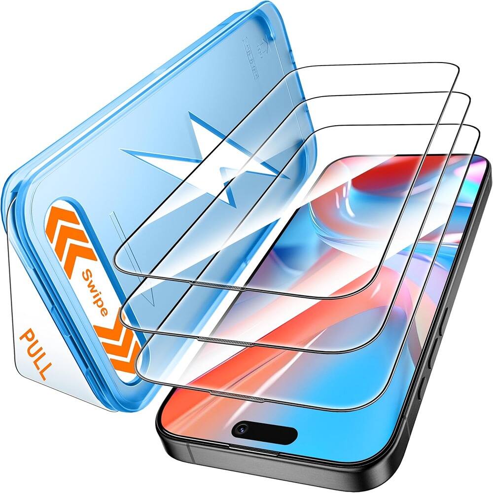 PARKER SLATER 3 Pack Screen Protector for iPhone 15 Pro Max [6.7"] – 9H ...