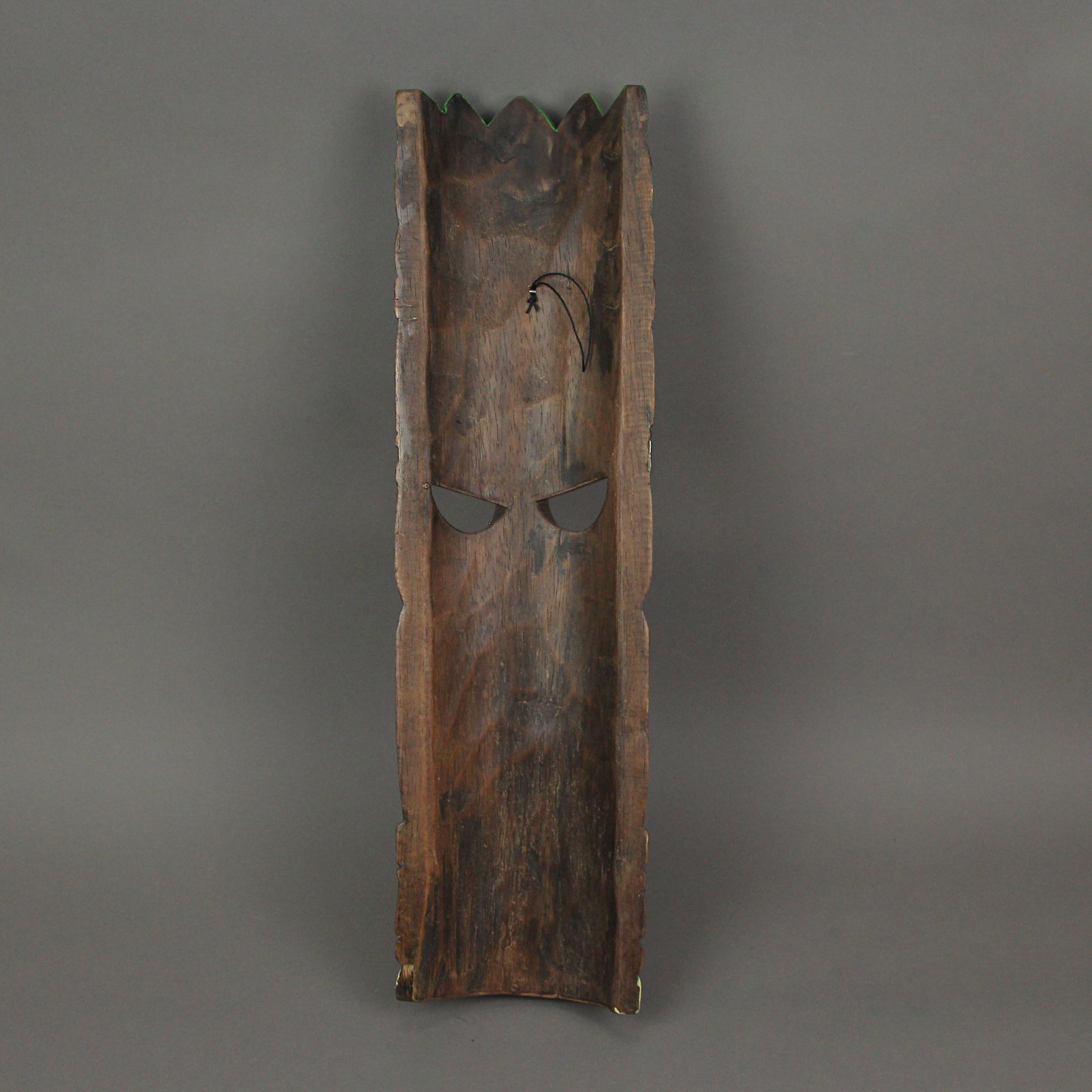 J.D. Yeatts Set of 3 Brightly Painted Hand Carved Elemental Tiki Style ...