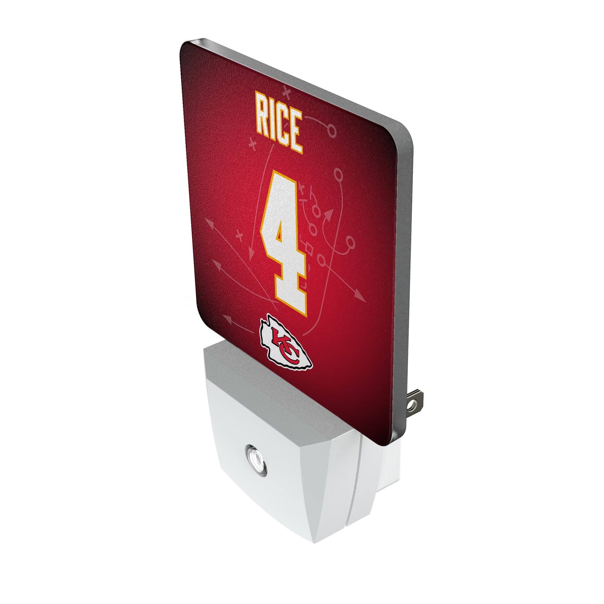 Keyscaper Rashee Rice Kansas City Chiefs Nightlight 2 Pack Multicolor ...