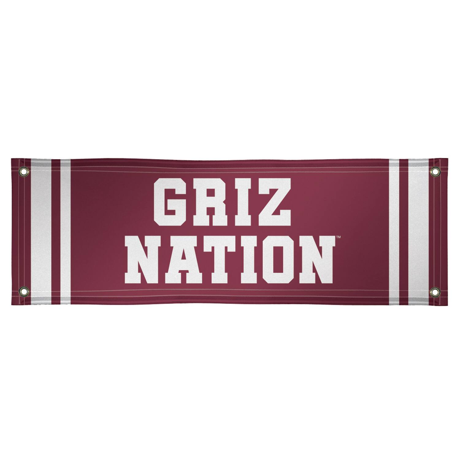 Victory Corps /White Montana Grizzlies 2' x 6' Vinyl Claw Horizontal ...