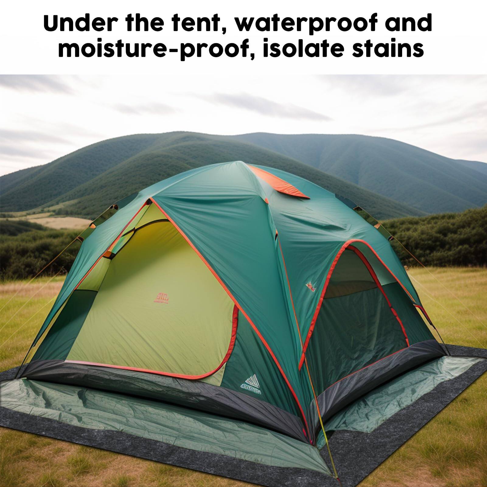 Cedar Assembly Camping Tent Carpet Mat 6 X 6.Ft Waterproof Rugs Floor ...