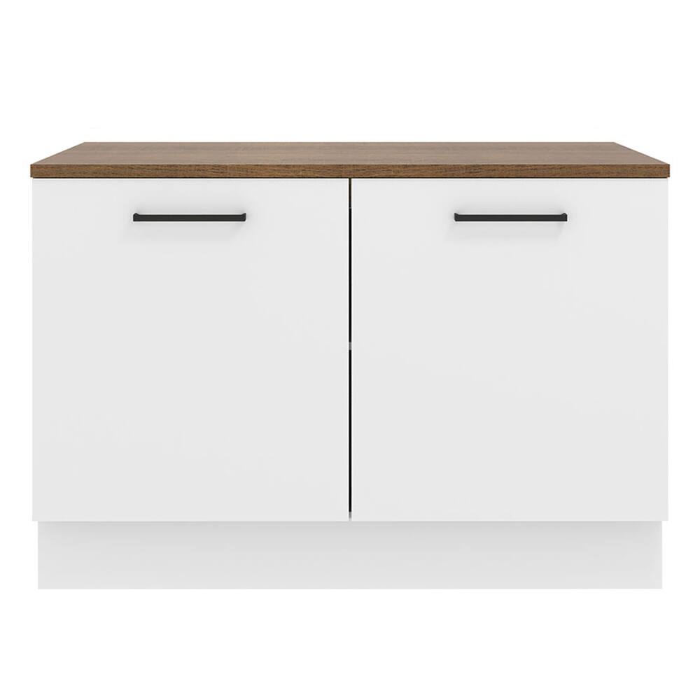 Madesa Hazel Kitchen Storage Base Cabinet with Adjustable Feet 47"L ...