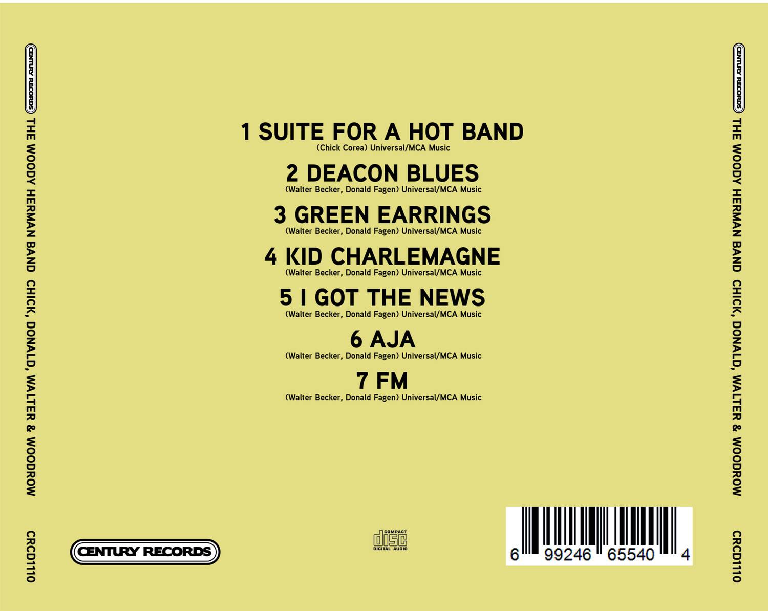 Woody Herman Band Chick, Donald, Walter & Woodrow COMPACT DISCS [CD ...