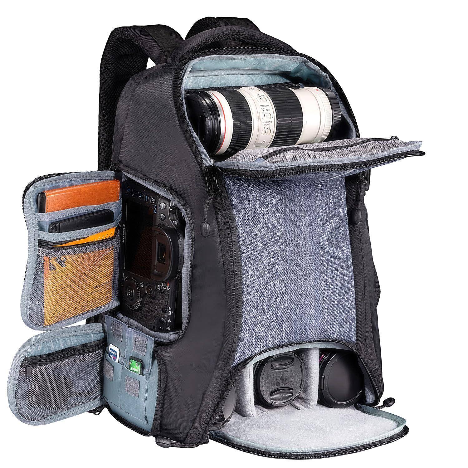 NICHOLAS KLEIN Camera Backpack Bags For Photographers 30l Capacity With ...