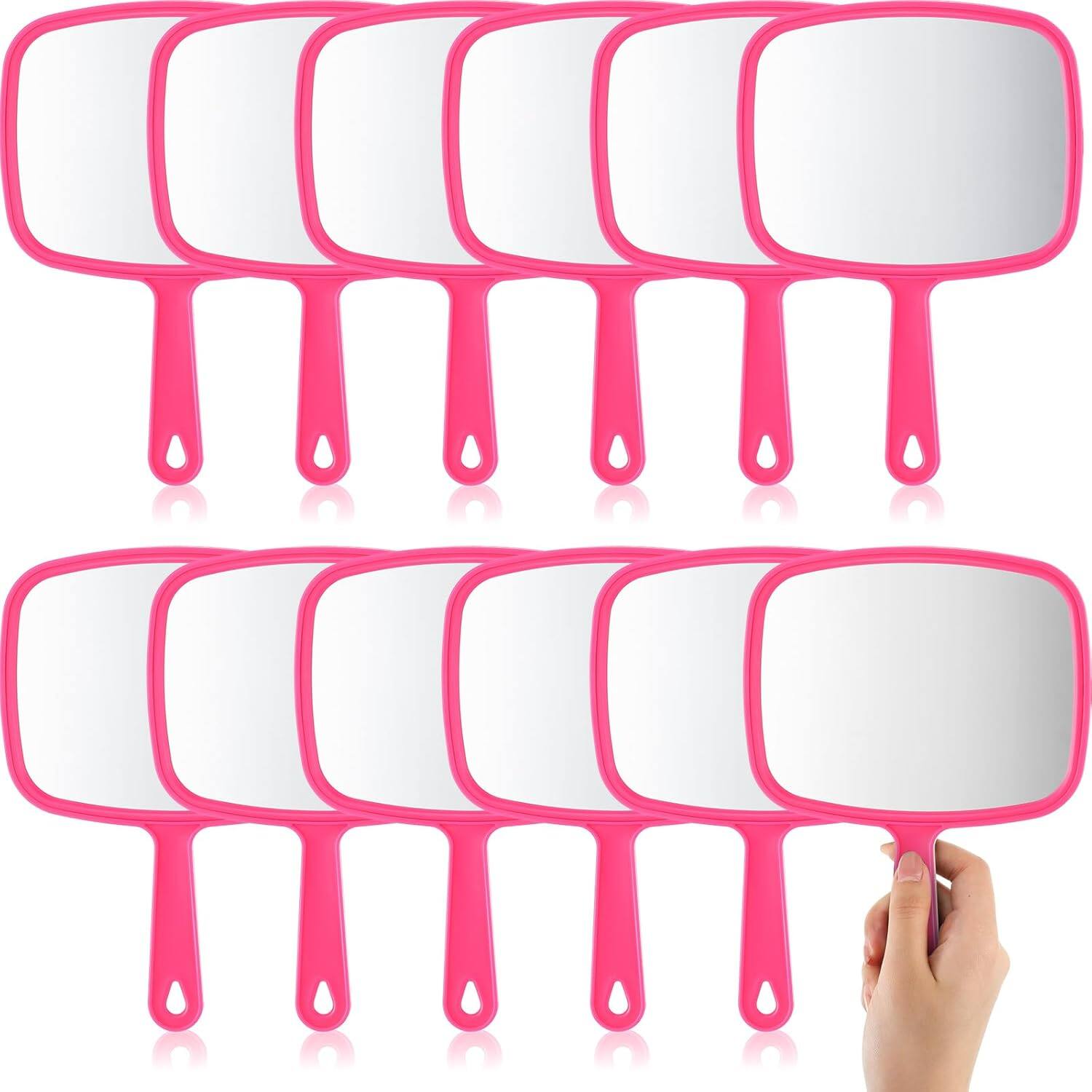 Stamp n Camp Geetery 12 Pcs Hand Held Mirrors with Handles Makeup Bulk ...