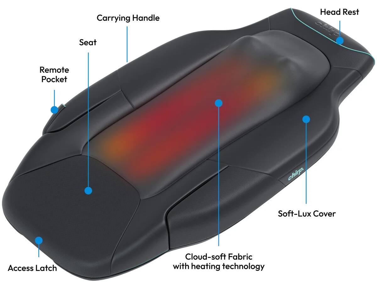 Chirp Contour Decompression & Massage Table Black R-RTB-1-BK-B - Best Buy