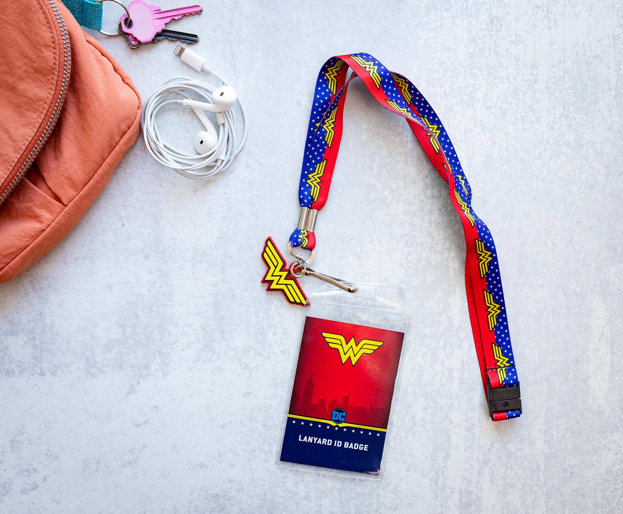 DC Universe DC Comics Wonder Woman 22 Inch Lanyard With ID Badge Holder ...