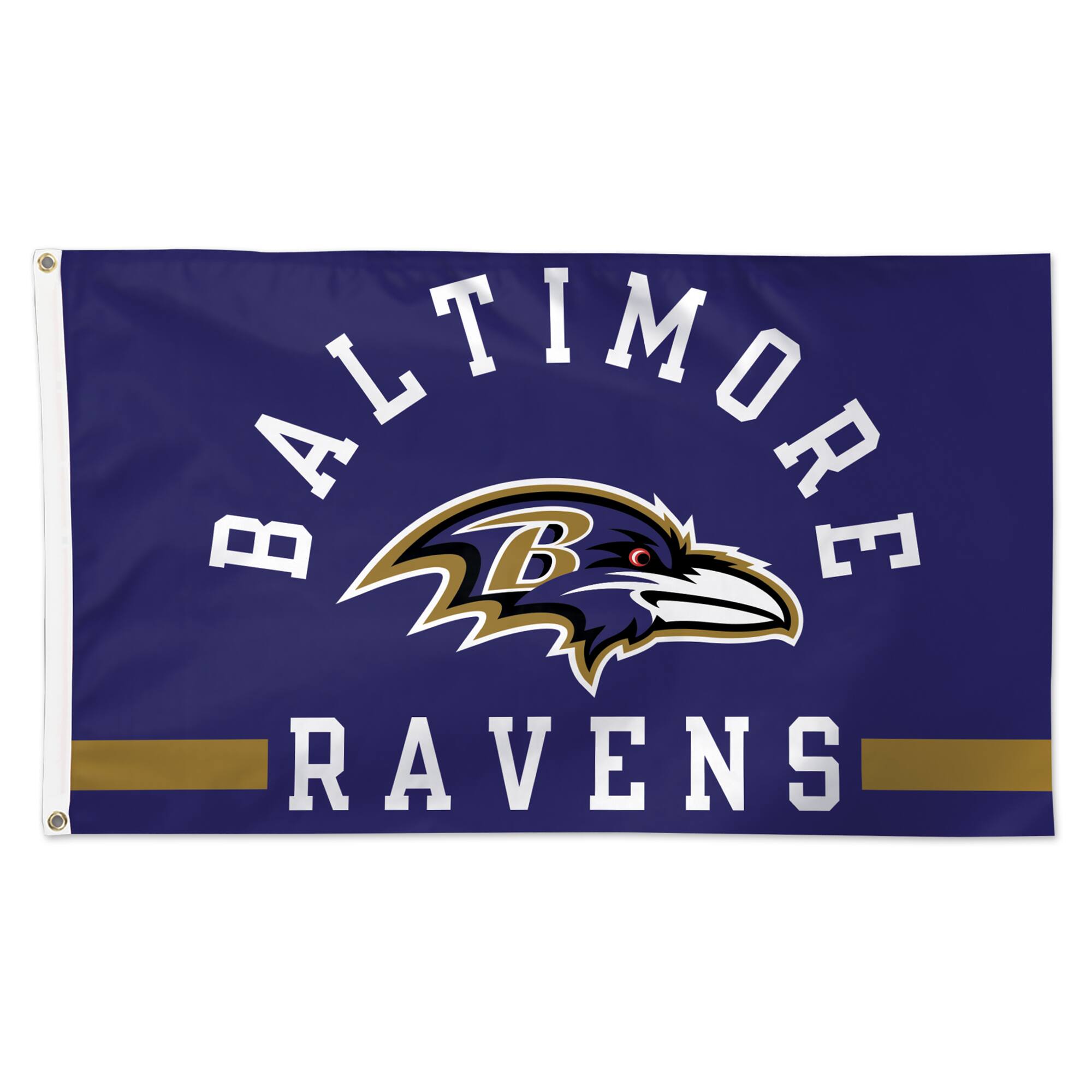 WinCraft Baltimore Ravens 3' x 5' Classic Logo 1 Sided Deluxe Flag ...