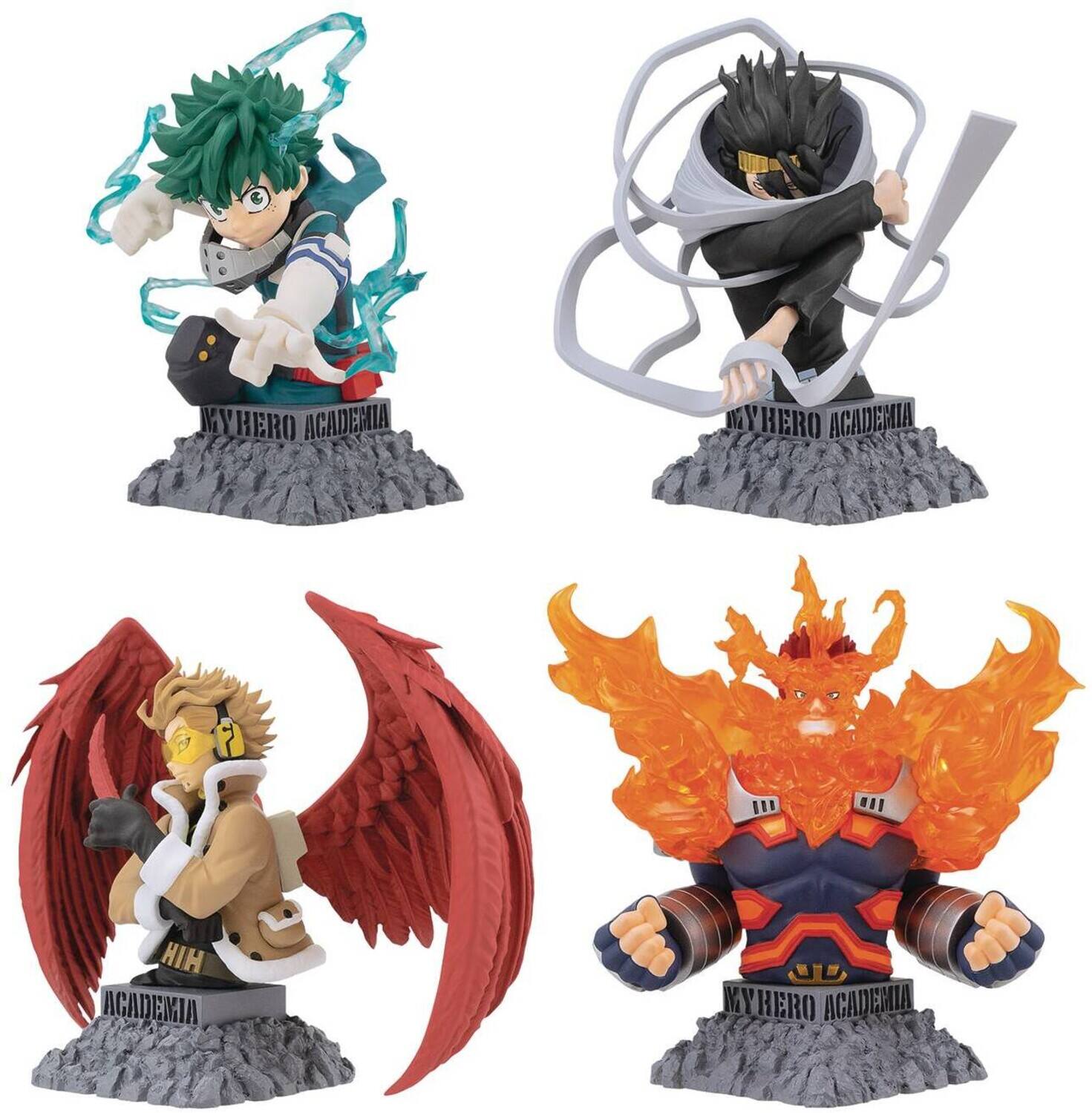 PopMarket F Toys My Hero Academia Bust Up Heroes 3 Figure 8Pc BMB DS ...