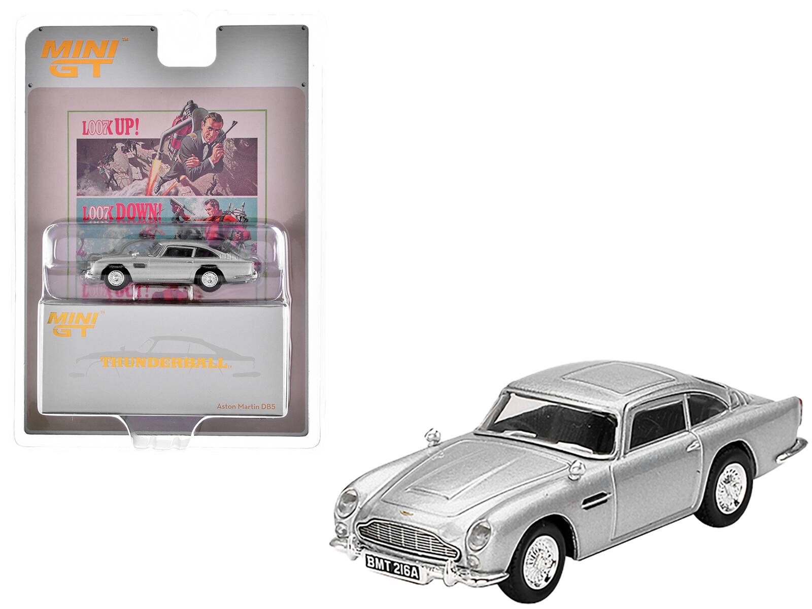 Mini GT Aston Martin DB5 RHD 007 James Bond Thunderball 1965 Movie ...