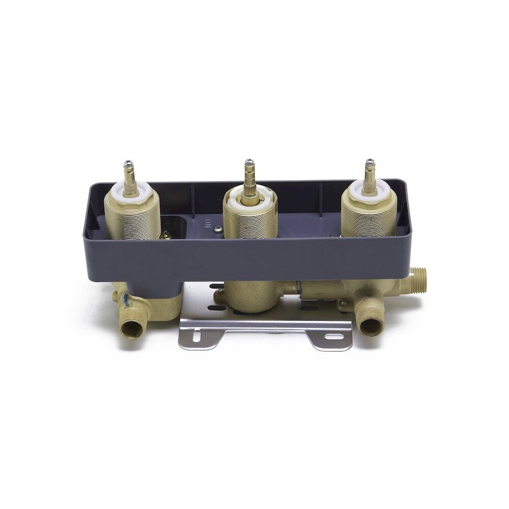 Alfi Polished Chrome Concealed 3 Way Thermostatic Valve Shower Mixer ...