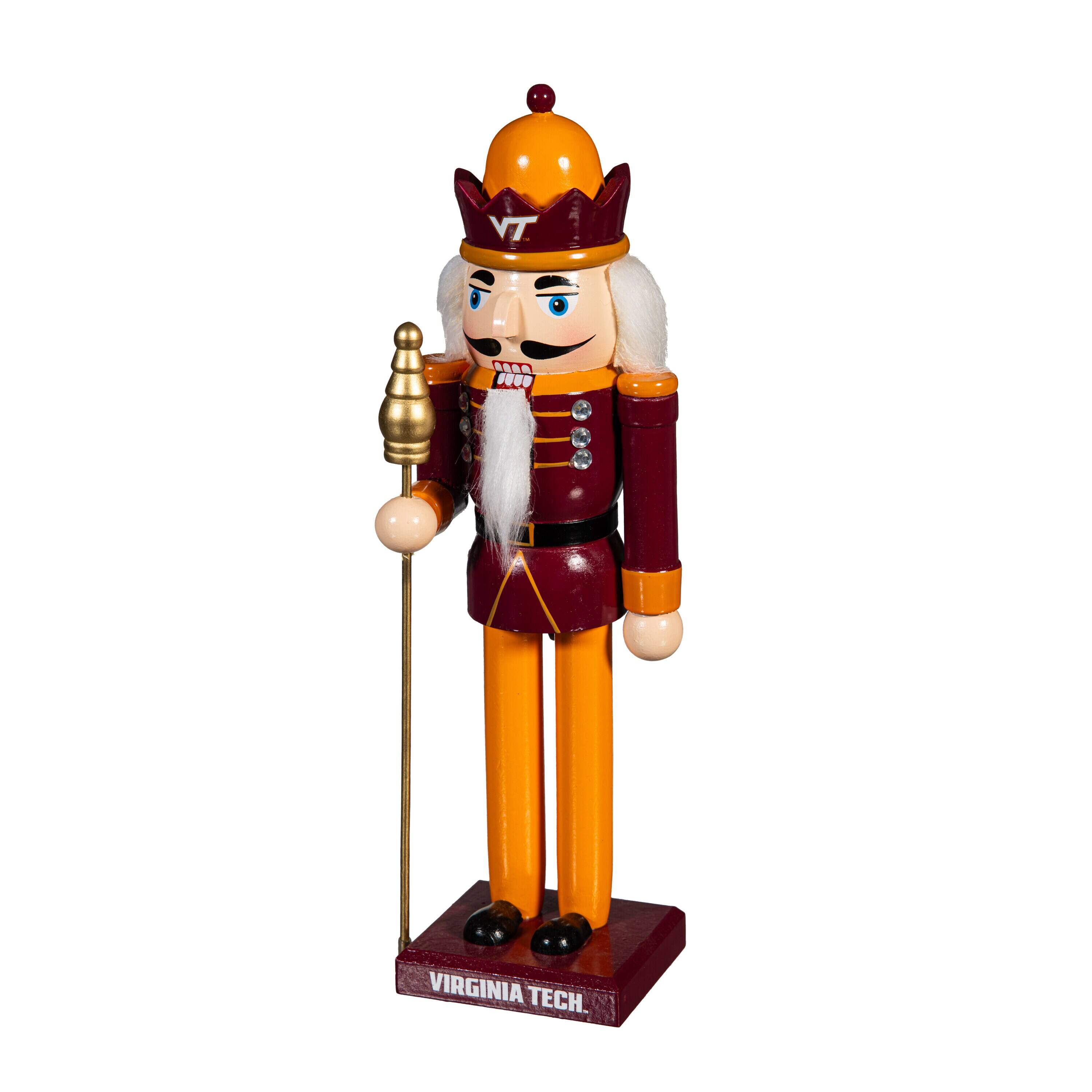 Evergreen Enterprises Virginia Tech Hokies 12" Wooden Nutcracker Statue ...