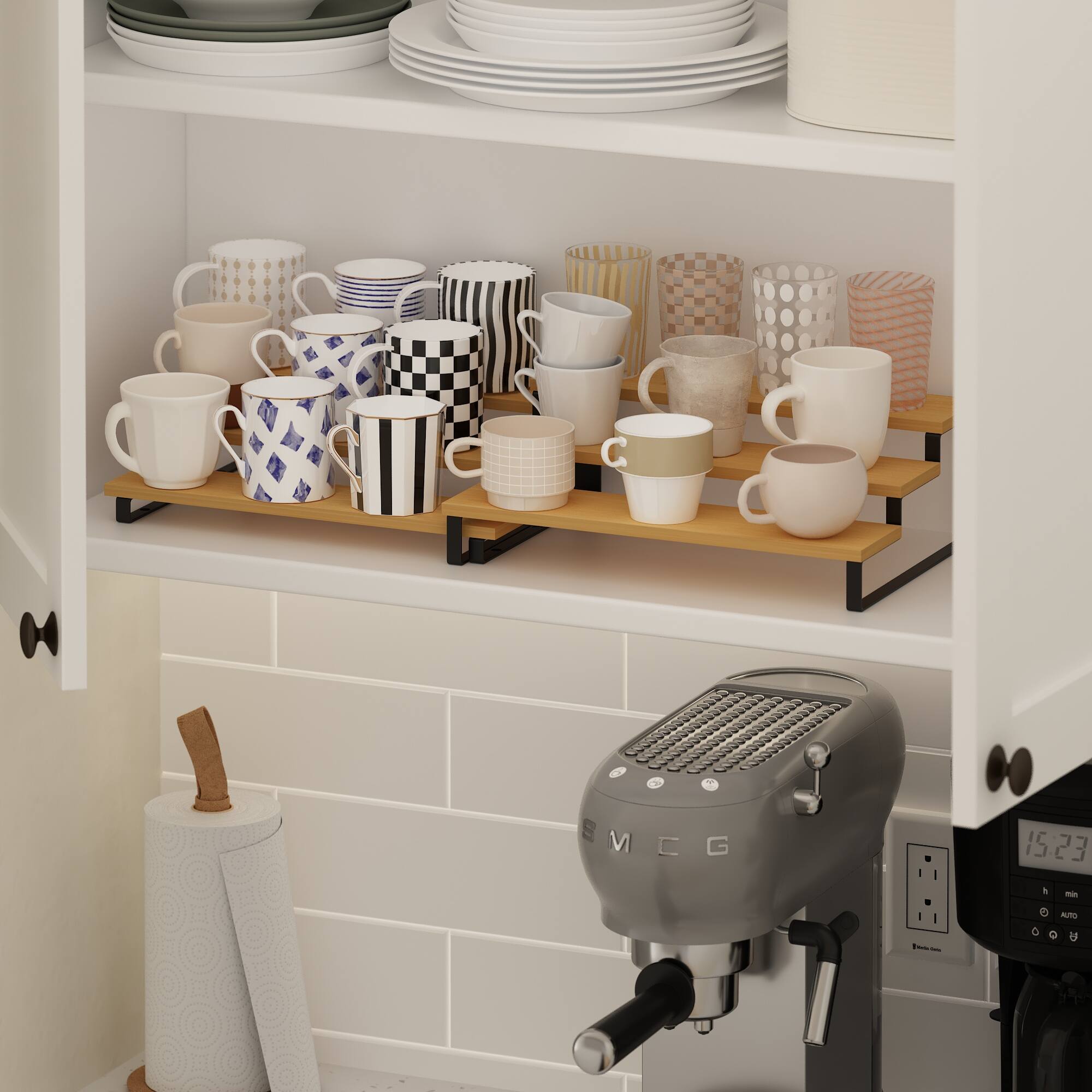 Furinno Ravel 3 Tier Multipurpose Expandable, Nestable Kitchen Counter ...