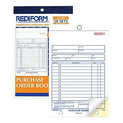 Rediform 2 Part Carbonless Purchase Requisitions, 5.5"L x 7.88"W, 50 ...