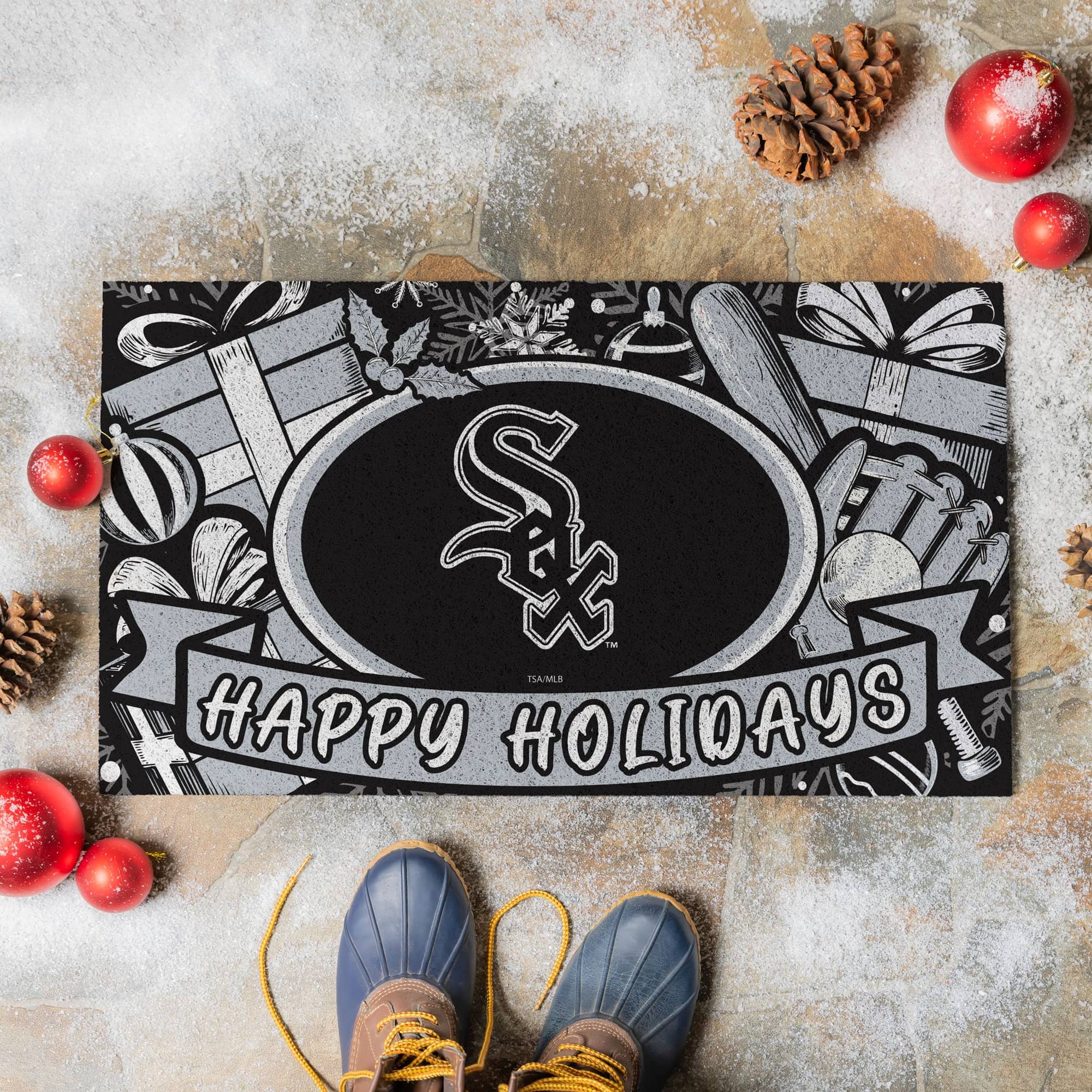 Evergreen Enterprises - Chicago White Sox 28" x 16" Happy Holidays ...